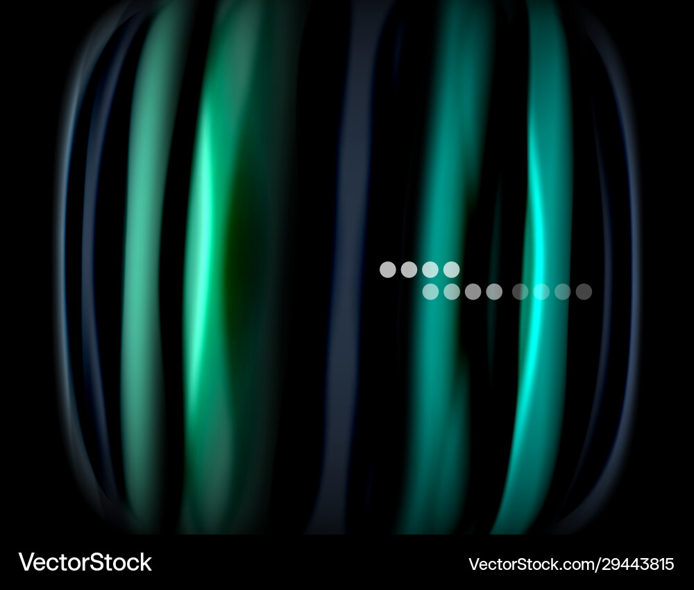 Silk smooth lines on black liquid fluid color Vector Image