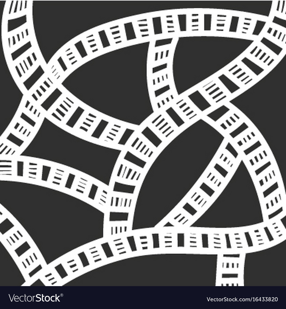 Abstract Monochrome Hand Drawn Doodle Pattern Vector Image