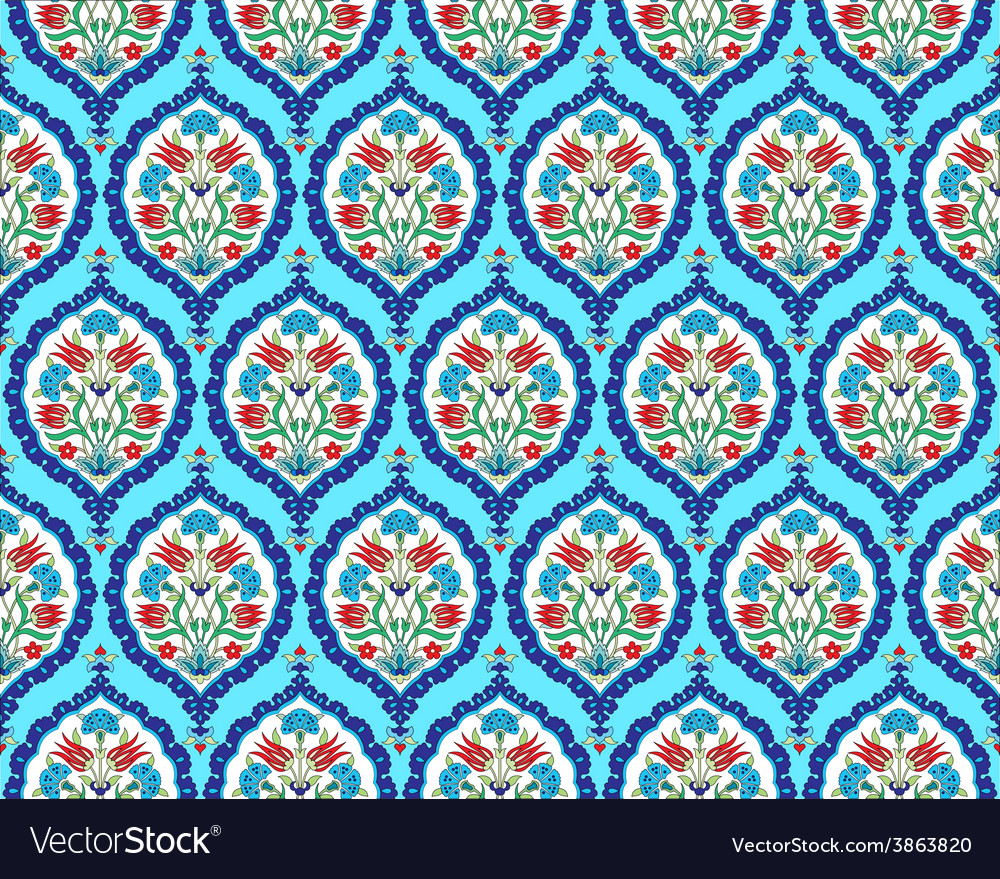 Background with seamless pattern two Royalty Free Vector