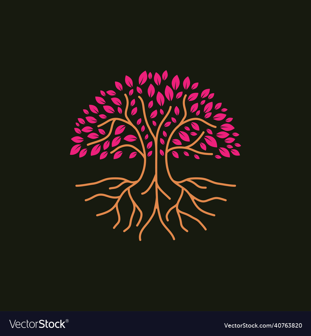 Creative tree logo Royalty Free Vector Image - VectorStock