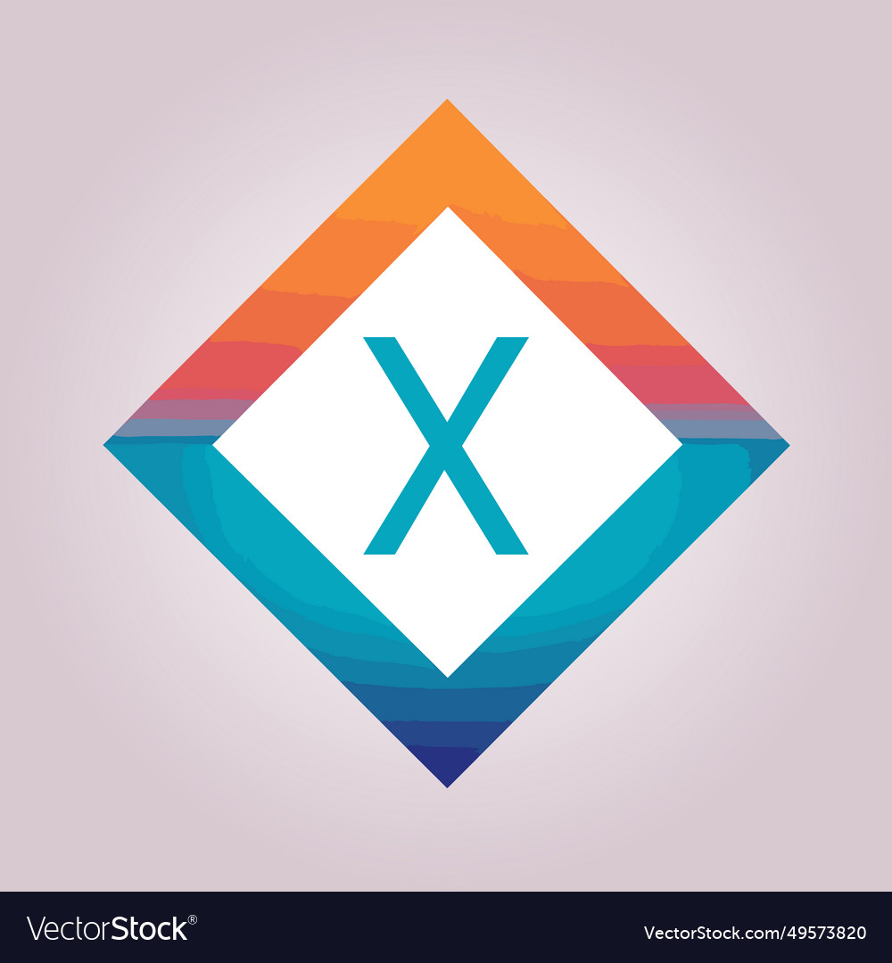 Front-end development filled gradient initial Vector Image