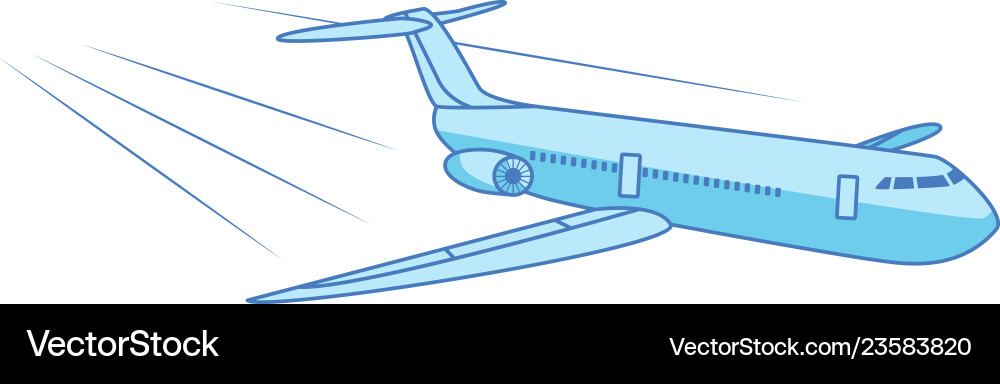 Iron bird plane in sky jet Royalty Free Vector Image