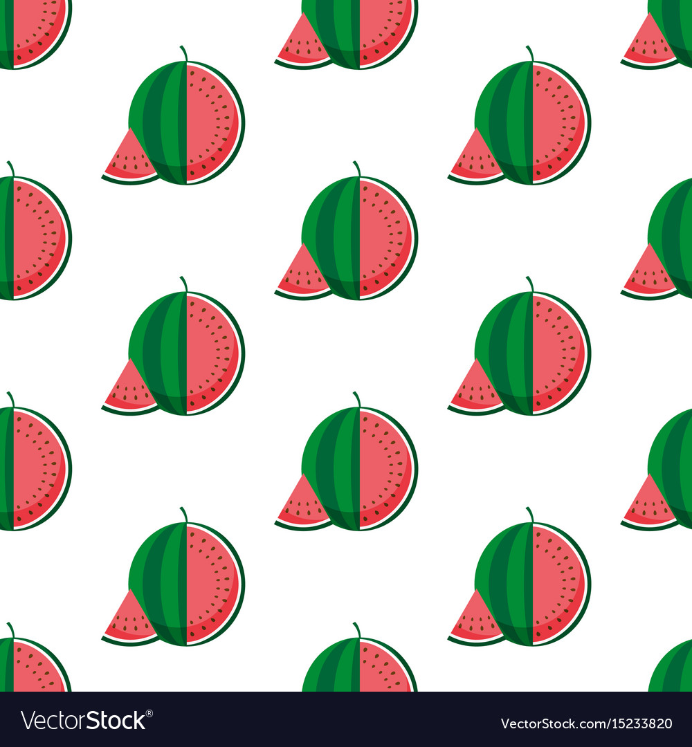Watermelon pattern Royalty Free Vector Image - VectorStock