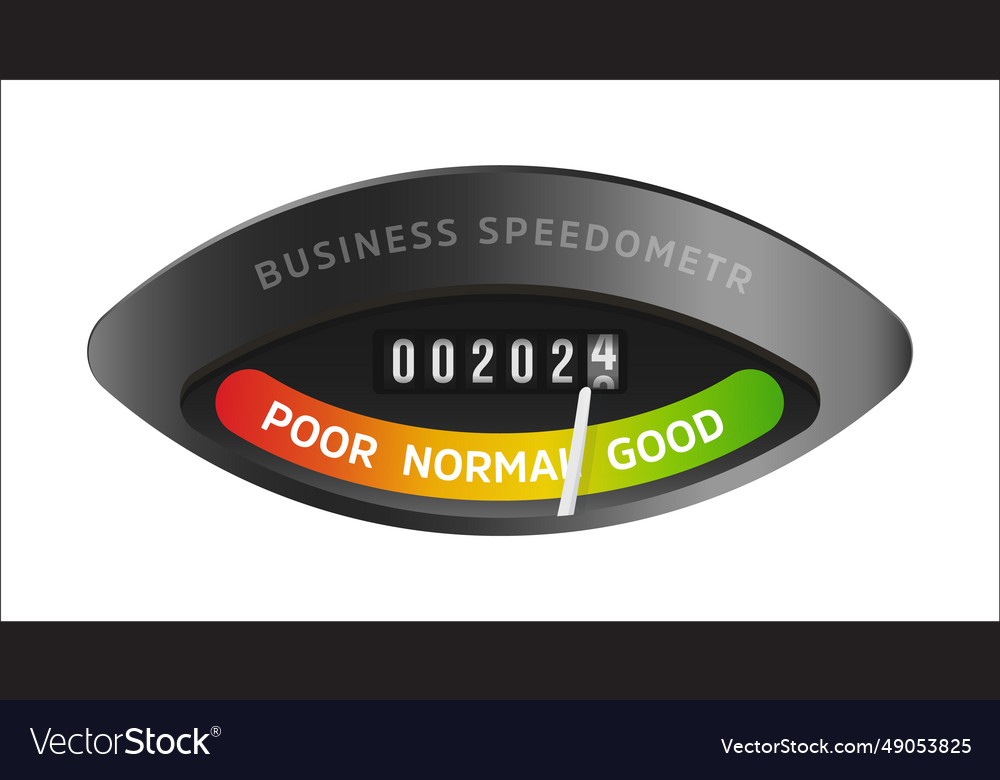 Analog business speedometer for precise Royalty Free Vector Analog business speedometer for precise Royalty Free Vector