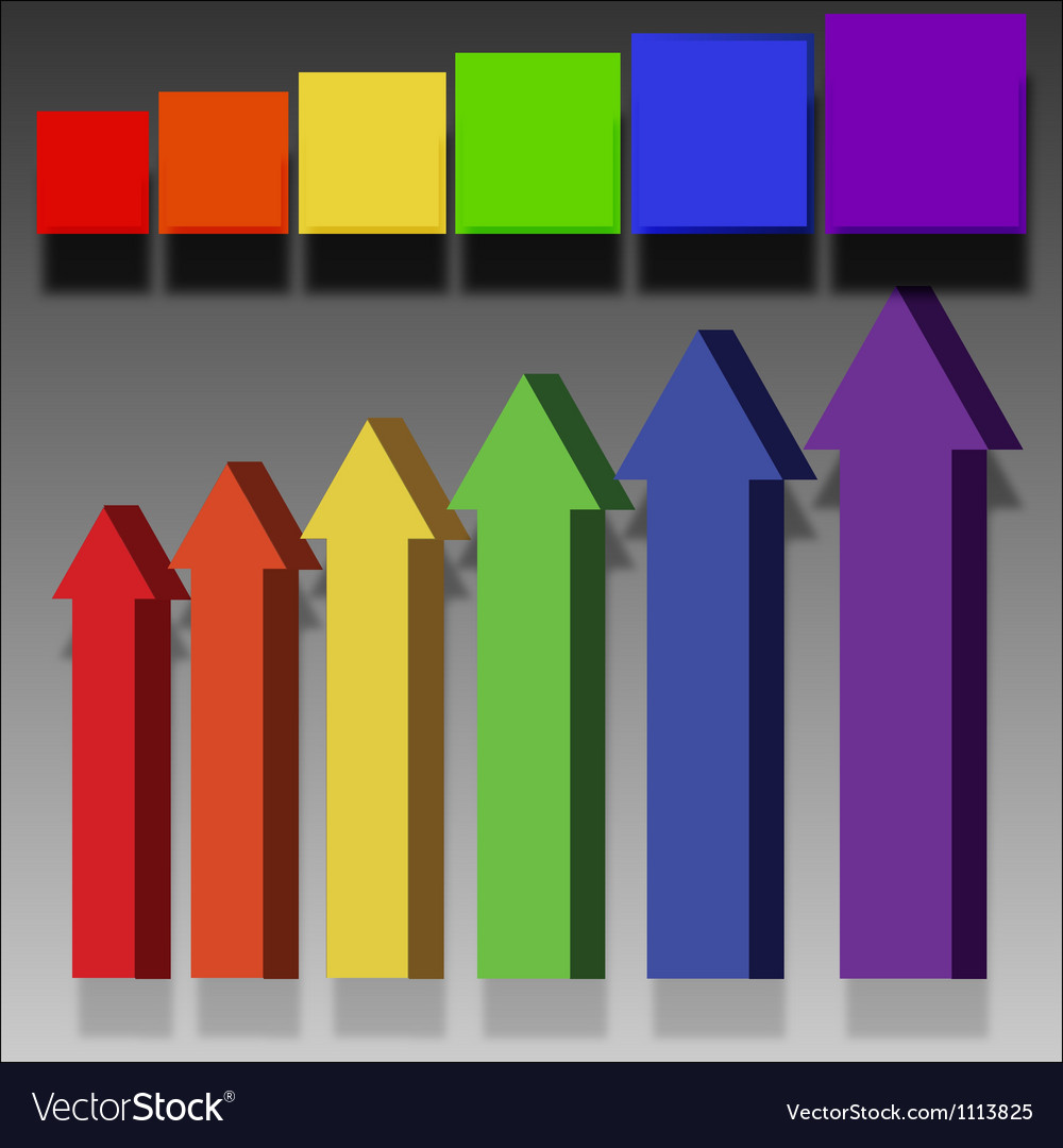 Arrows labels elements Royalty Free Vector Image