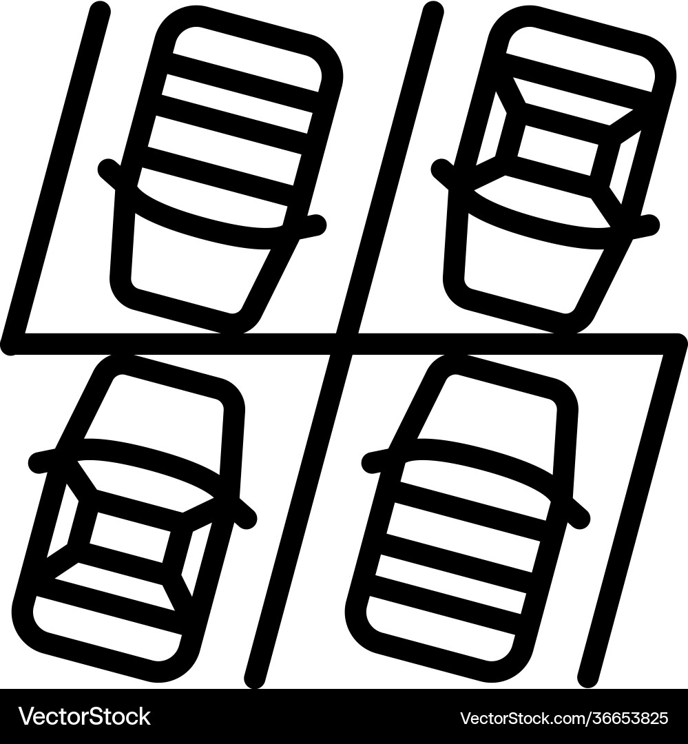 Full parking lot icon related Royalty Free Vector Image