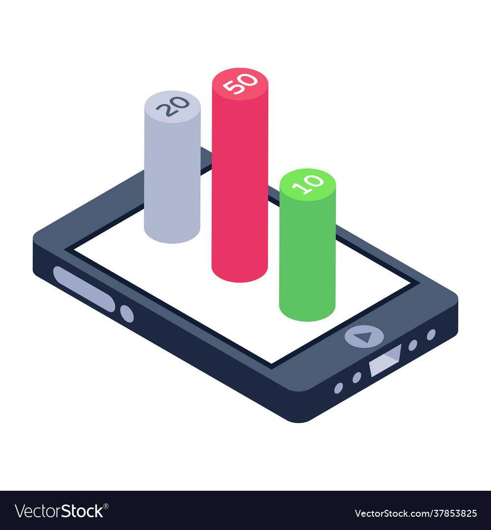 Mobile analytics Royalty Free Vector Image - VectorStock