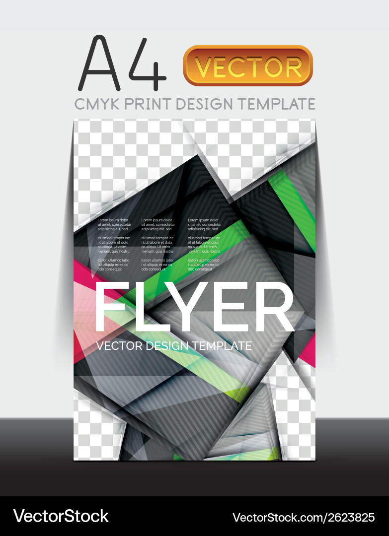 Modern flyer design Royalty Free Vector Image - VectorStock
