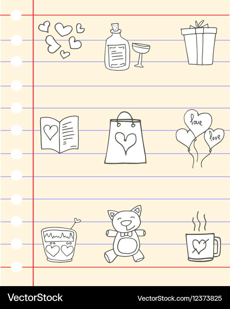 Paper of love theme art Royalty Free Vector Image