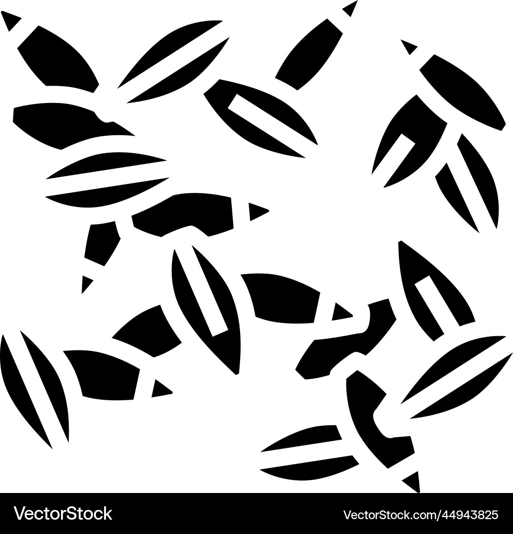 Rye grain food glyph icon Royalty Free Vector Image