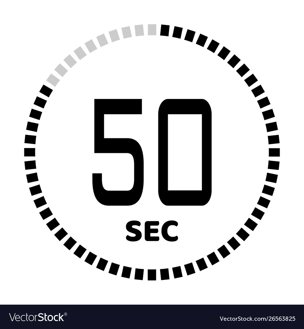 Seconds Stopwatch Icon Royalty Free Vector Image