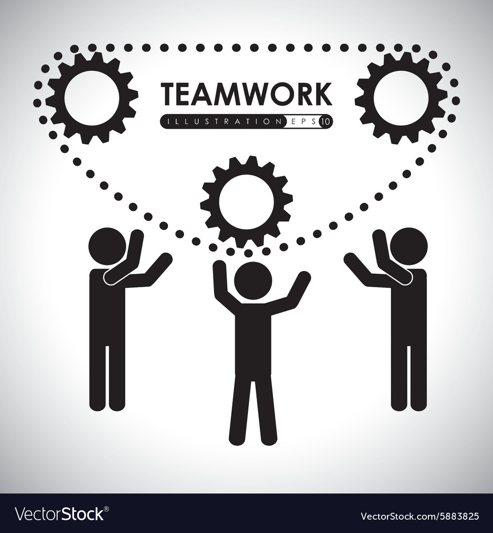 Teamwork design Royalty Free Vector Image - VectorStock