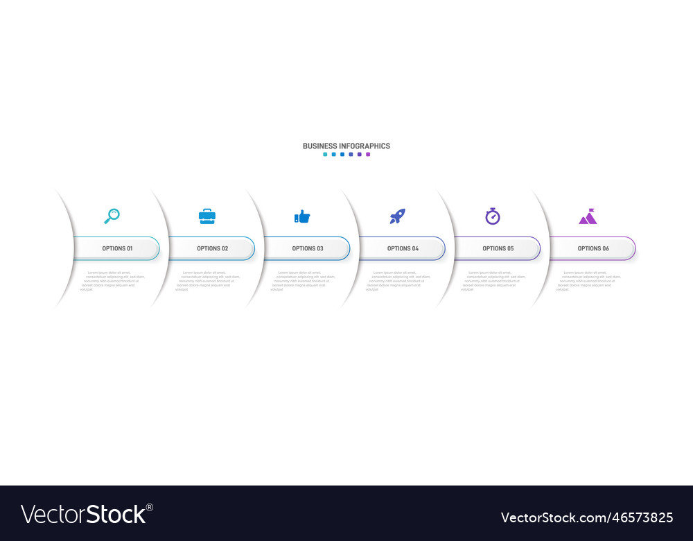 Timeline infographic with infochart modern Vector Image