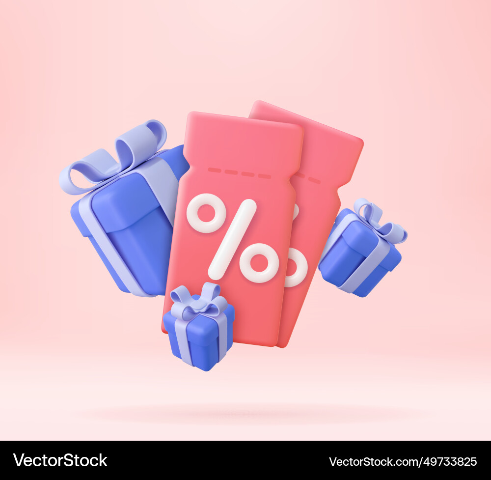 Voucher card cash back template design Royalty Free Vector