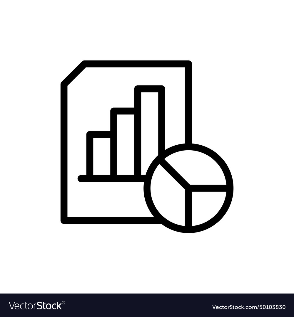 Chart analysis performance business icon Vector Image Chart analysis performance business icon Vector Image
