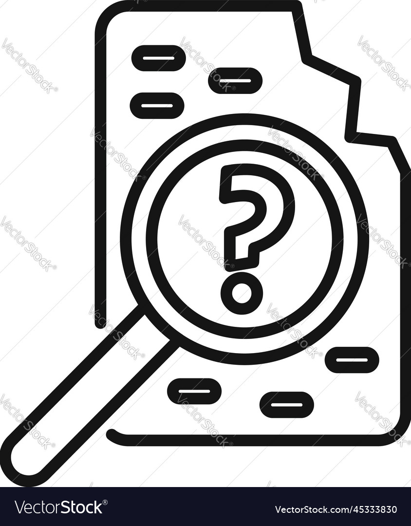 Data Cipher Icon Outline Encryption Royalty Free Vector