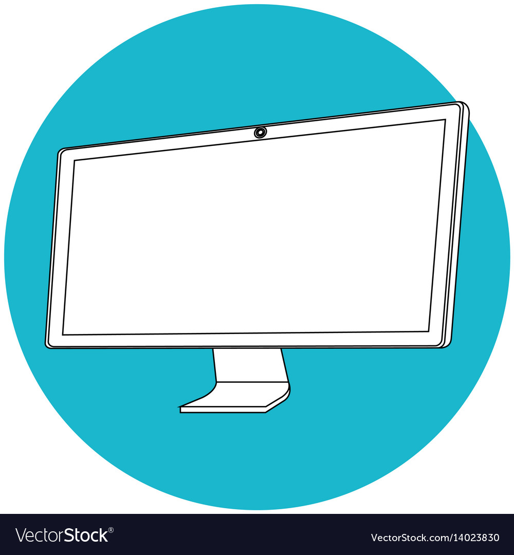 Monitor computer icon Royalty Free Vector Image