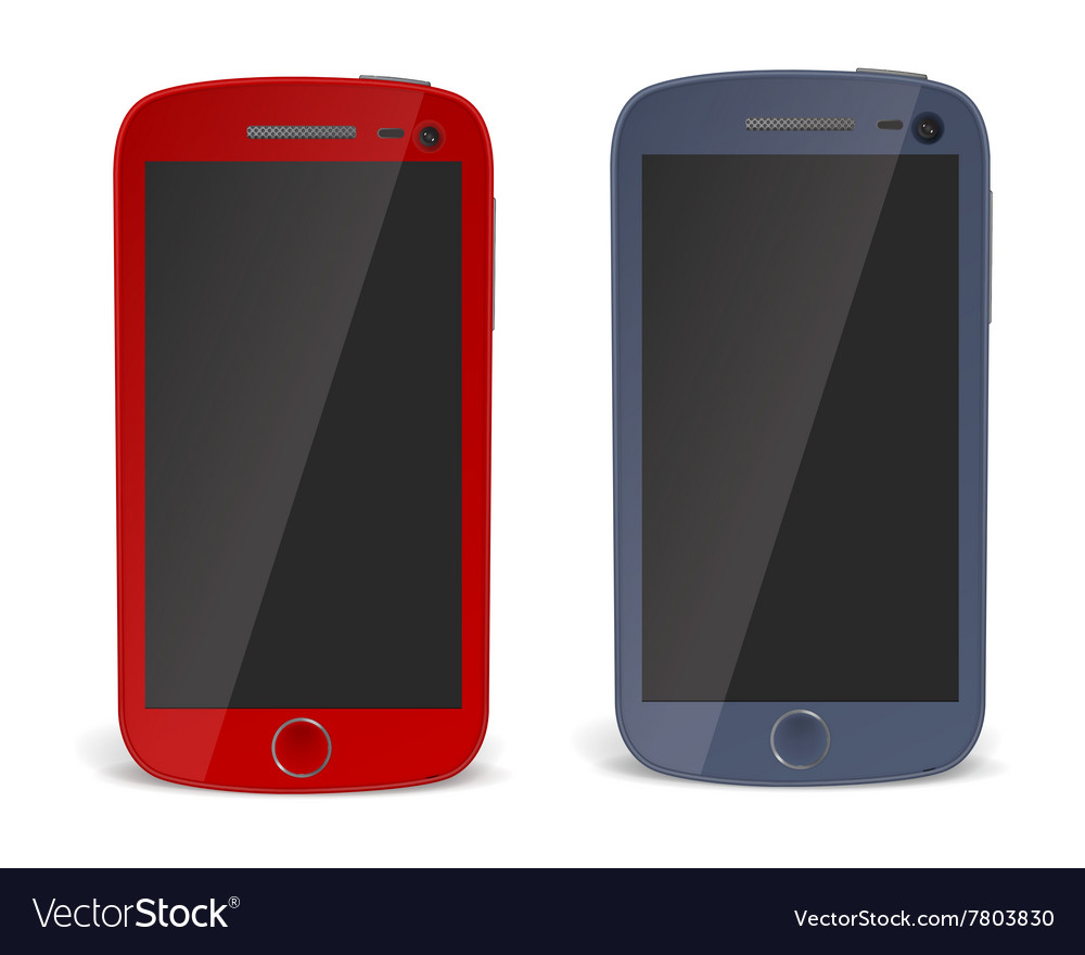 Realistic detailed smartphones Royalty Free Vector Image
