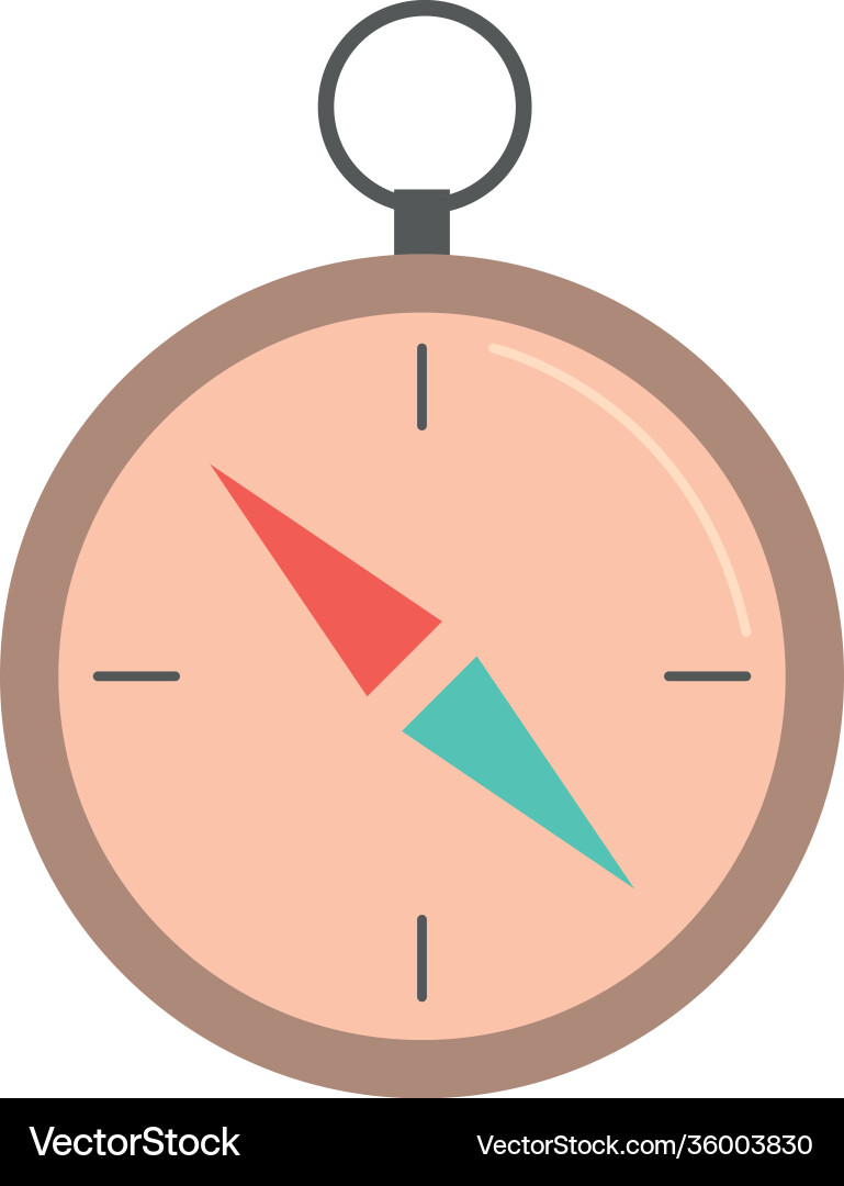 Travel vacations compass guidance isolated Vector Image