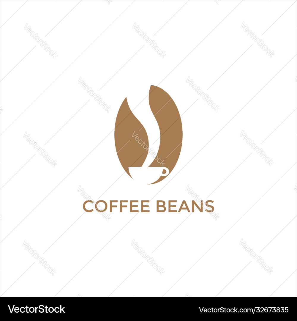 Coffee logo modern icon symbol monochrome Vector Image