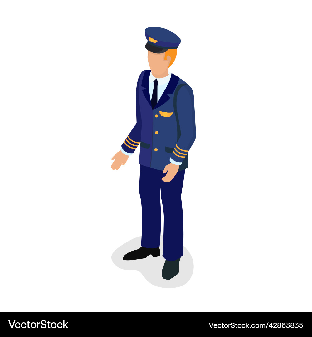 Pilot airman professional employment Royalty Free Vector