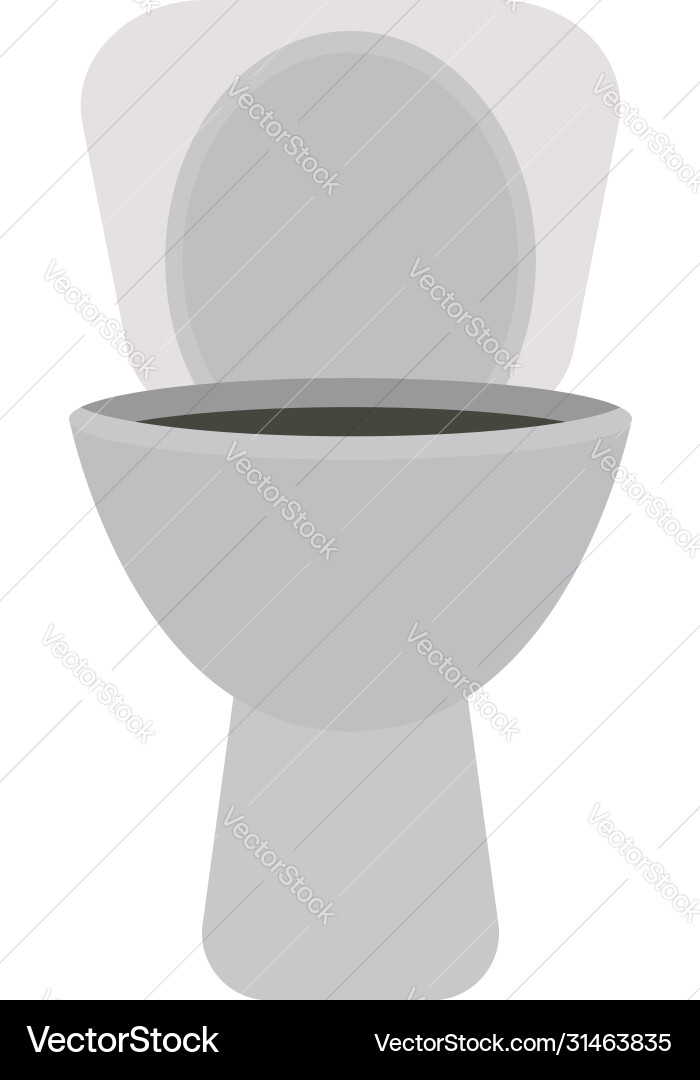 Toilet seat on white background Royalty Free Vector Image
