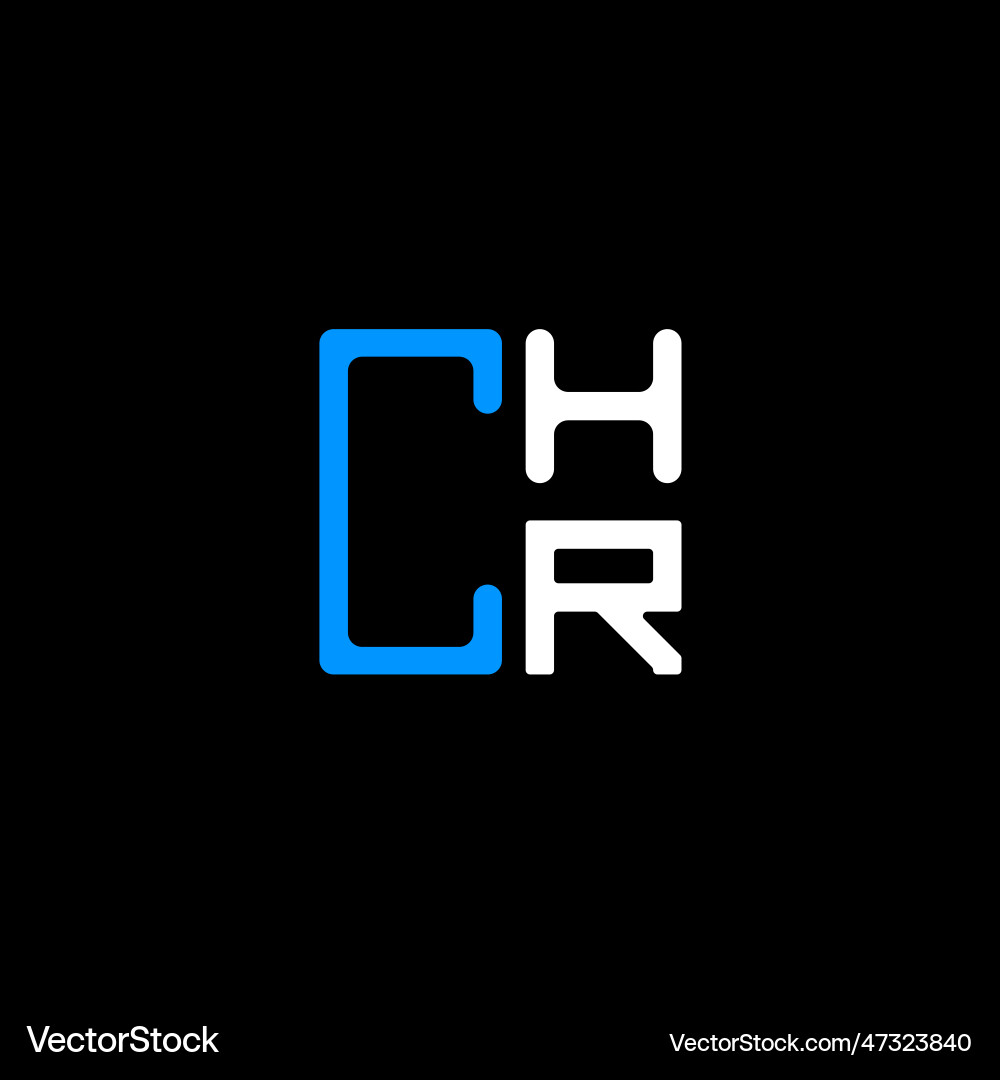 Chr letter logo creative design with graphic Vector Image