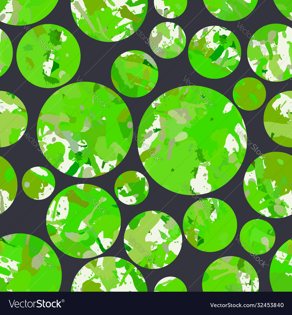 Funky abstract color paints seamless pattern Vector Image