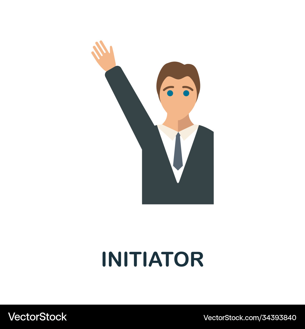 Initiator icon simple element from business Vector Image