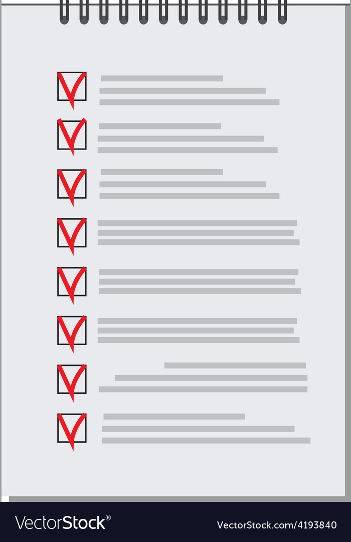 List Royalty Free Vector Image - VectorStock