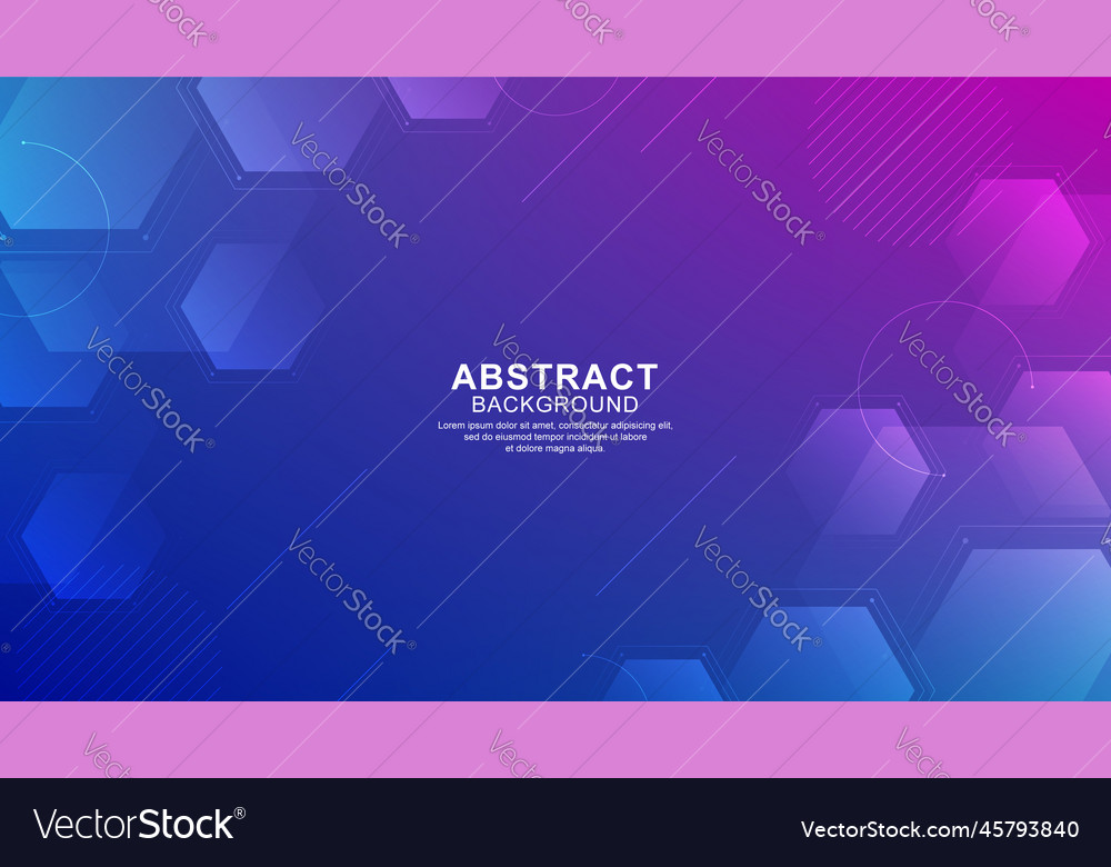 Modern geometric background with gradient colors Vector Image