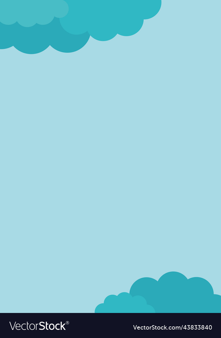Simple vertical a4 format background with blue Vector Image