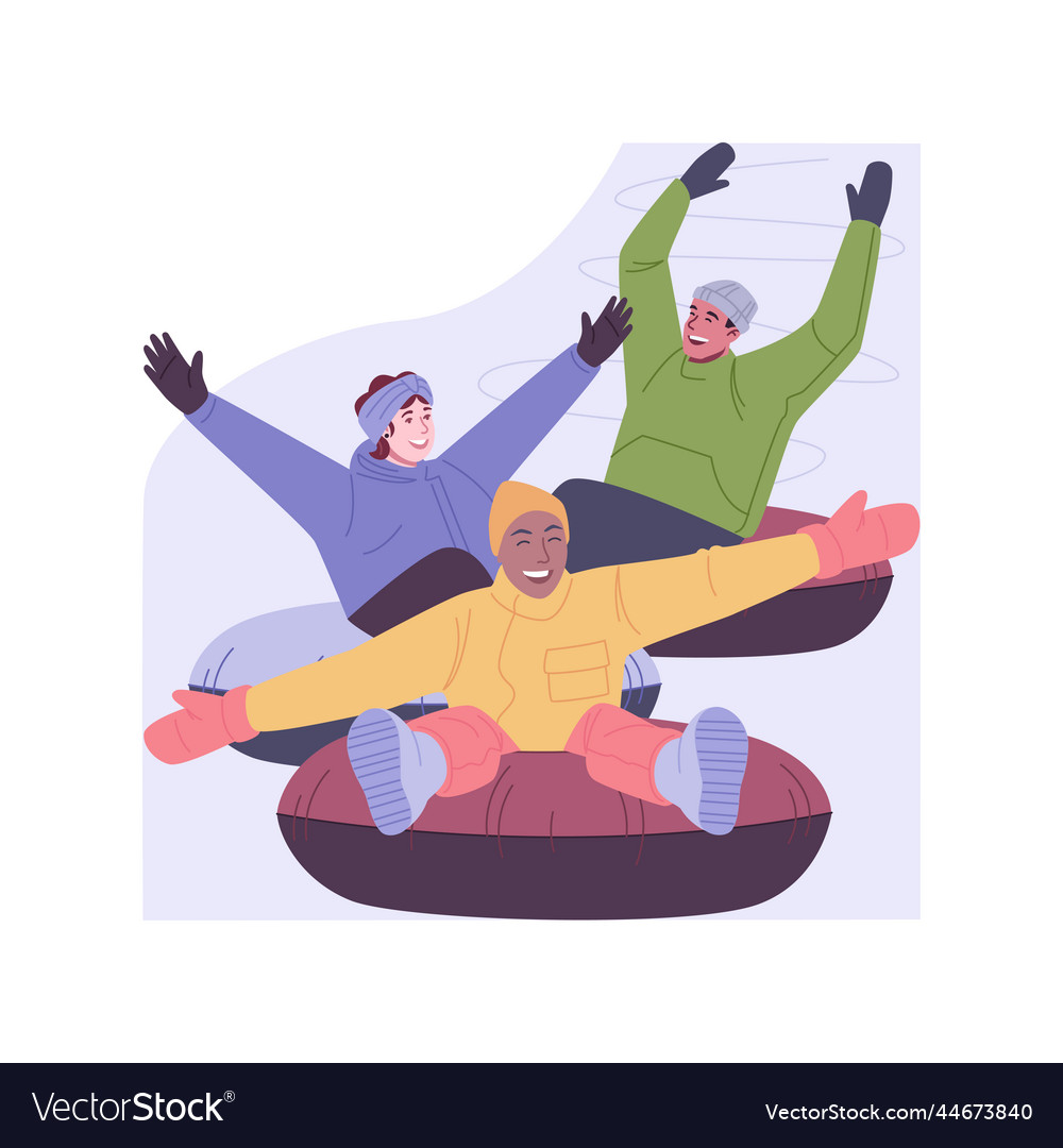 Tubing isolated cartoon Royalty Free Vector Image Tubing isolated cartoon Royalty Free Vector Image