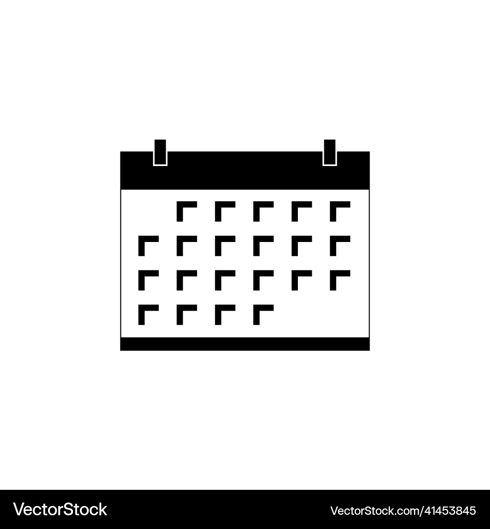 Calendar - icon trendy flat style for graphic Vector Image