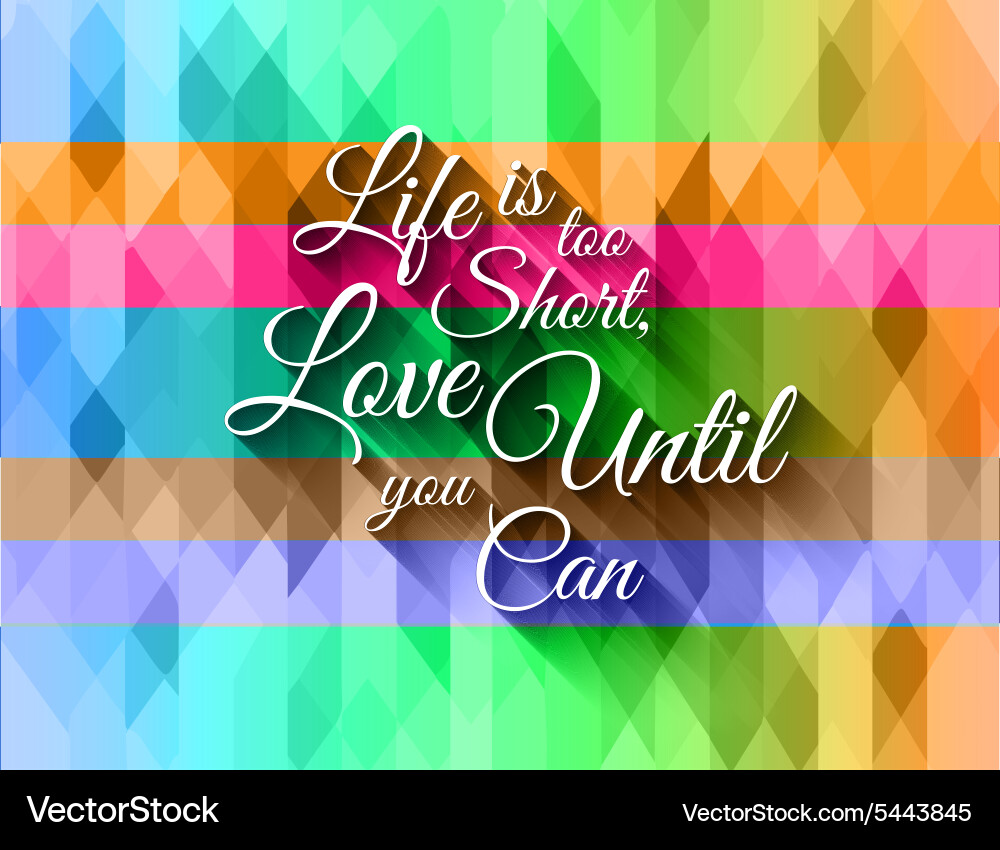 Inspirational typo text with retro style Vector Image