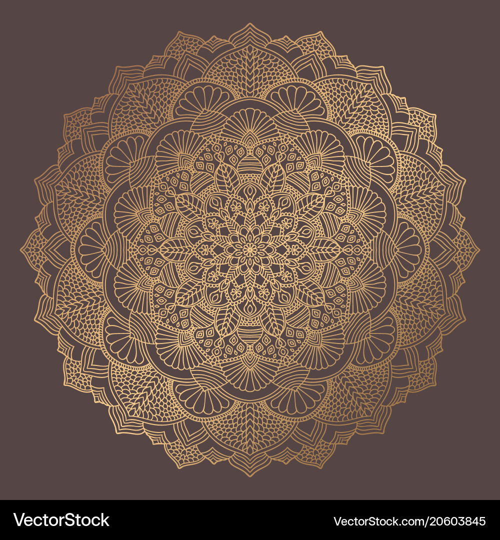 Mandala design element Royalty Free Vector Image