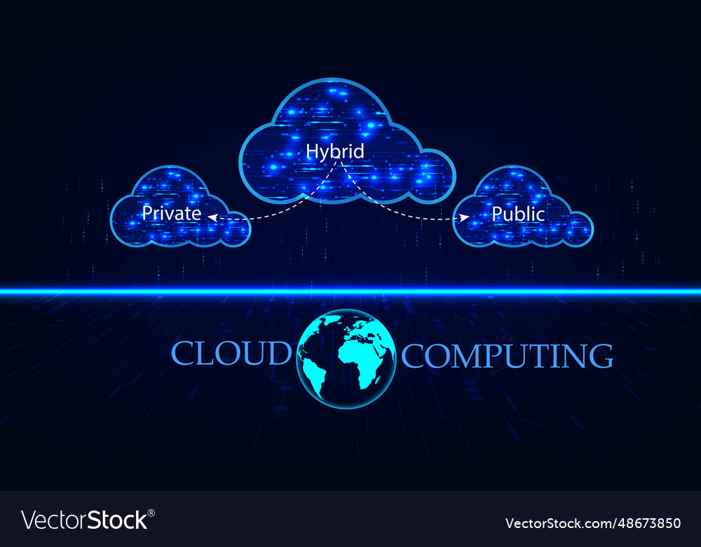 Cloud computing technology concept Royalty Free Vector Image Cloud computing technology concept Royalty Free Vector Image