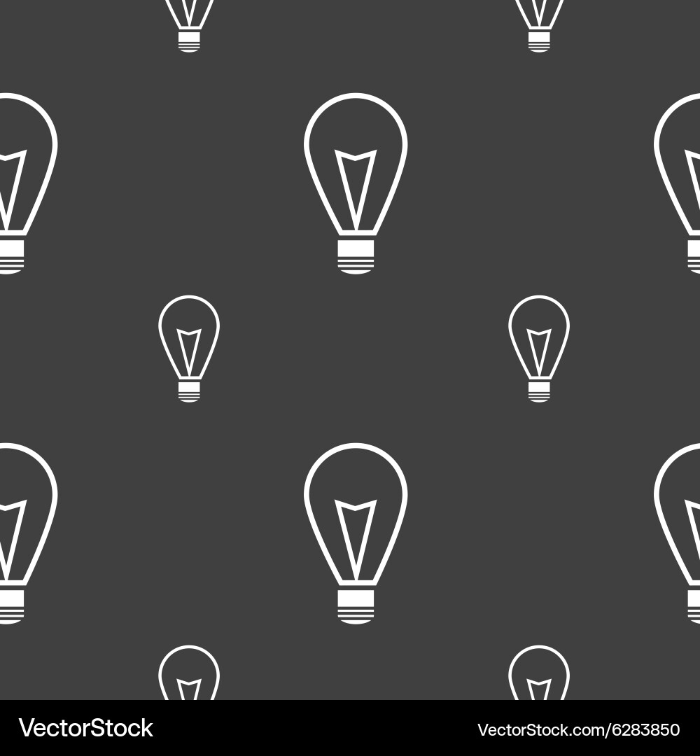 Light lamp sign icon idea symbol lightis Vector Image