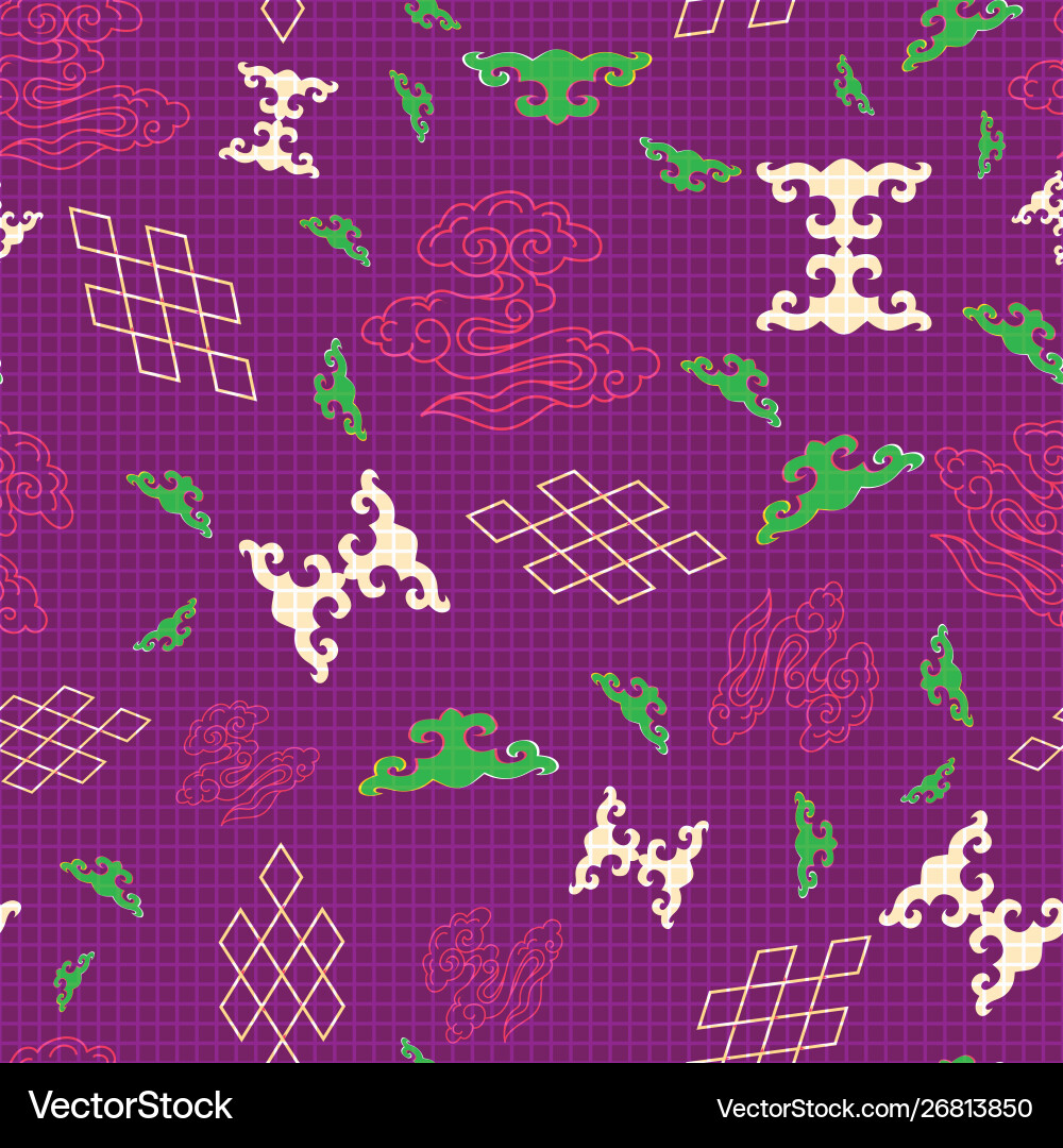 Traditional symbol and ornaments Royalty Free Vector Image