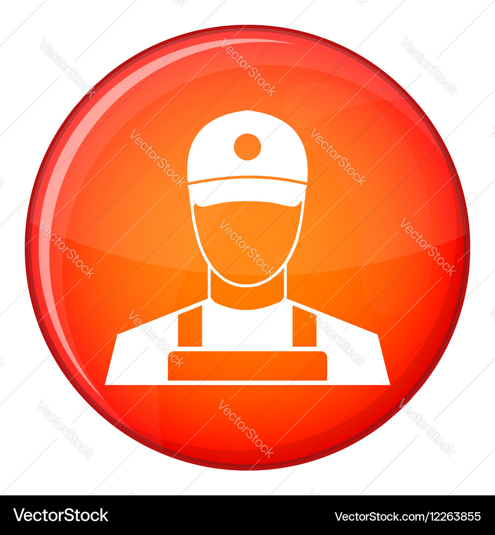 A man in cap and uniform icon flat style Vector Image
