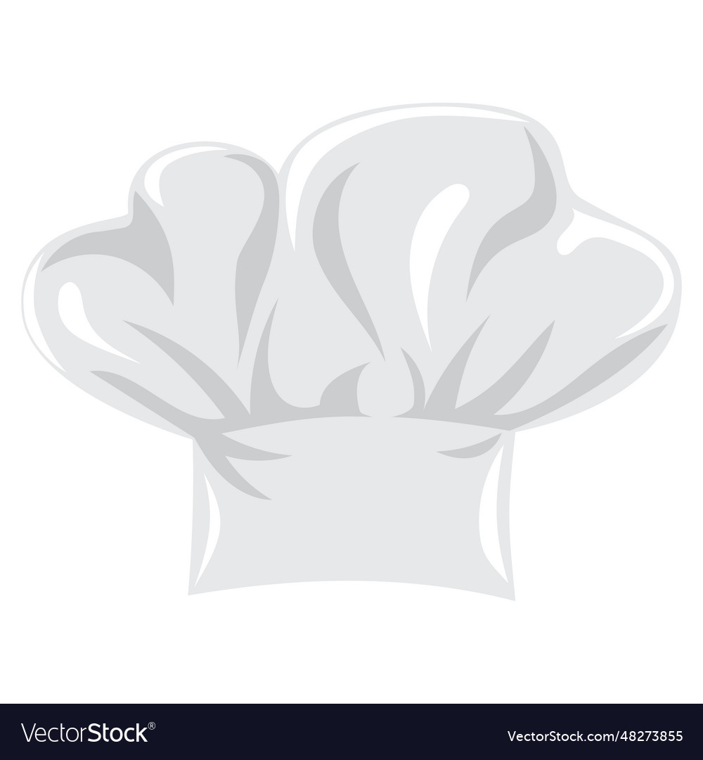 Chefs hat flat design Royalty Free Vector Image