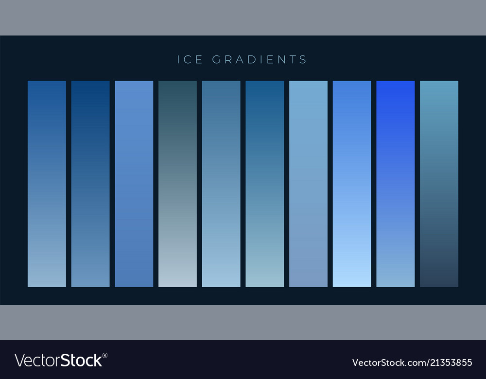 Collection of blue gradients background Royalty Free Vector