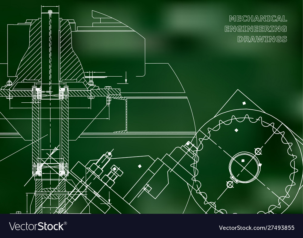 Engineering backgrounds mechanical Royalty Free Vector Image
