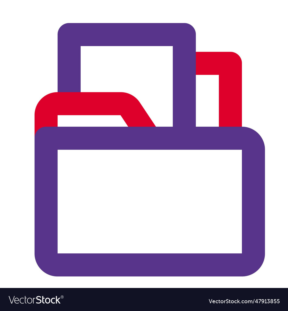 Folder a virtual storage for documents Royalty Free Vector