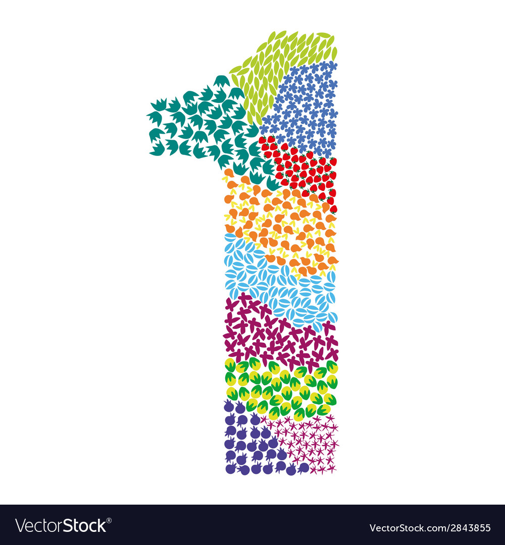 Number one Royalty Free Vector Image - VectorStock