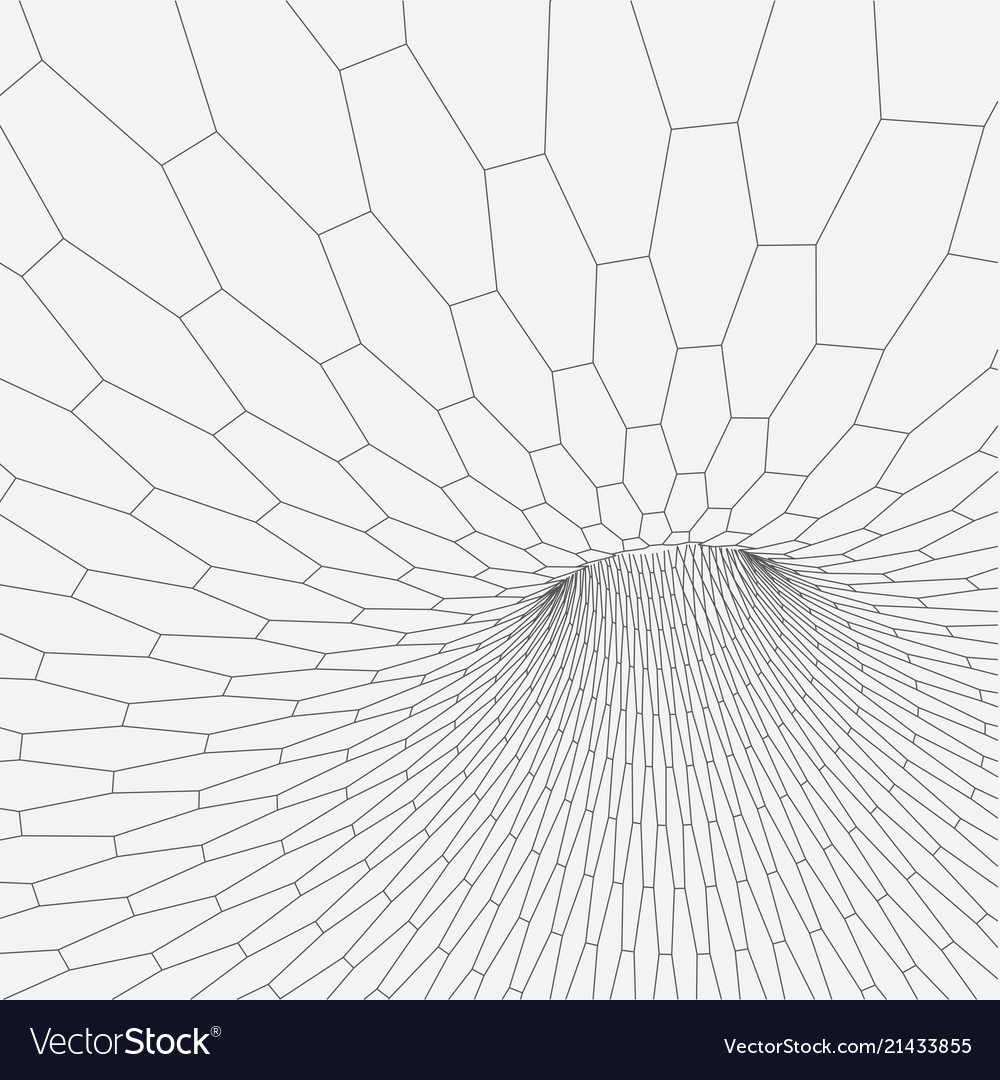 Wireframe torus with connected lines and dots Vector Image
