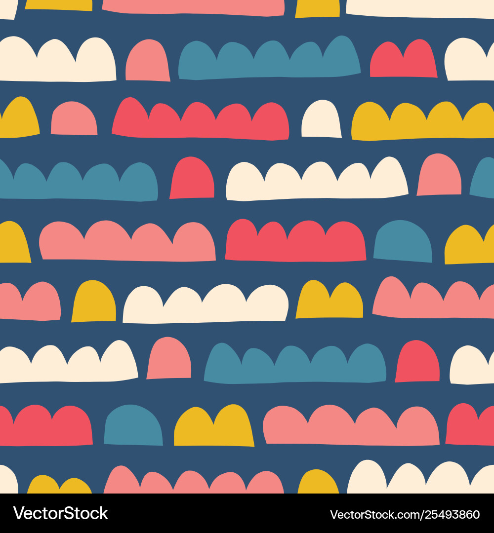 Abstract kids shapes seamless pattern paper Vector Image