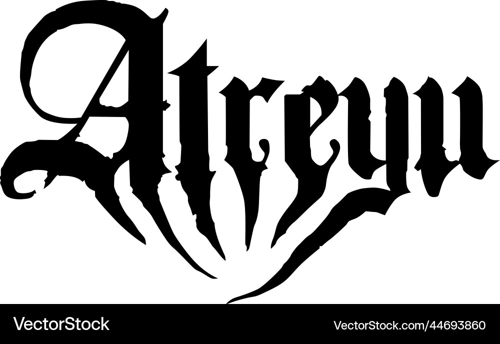 Atreyu logo free Royalty Free Vector Image - VectorStock