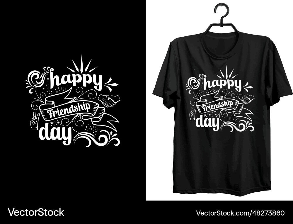 Happy friendship day Royalty Free Vector Image