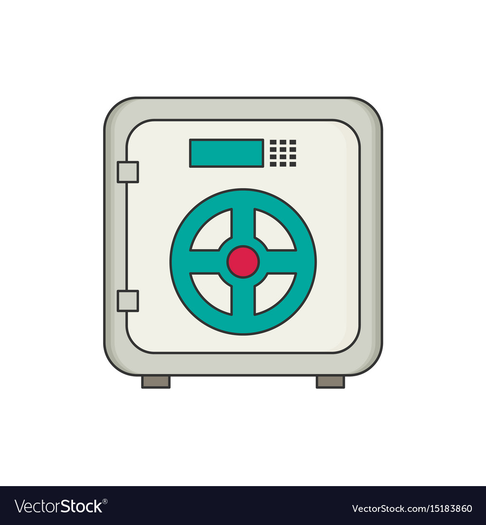 Safe flat Royalty Free Vector Image - VectorStock